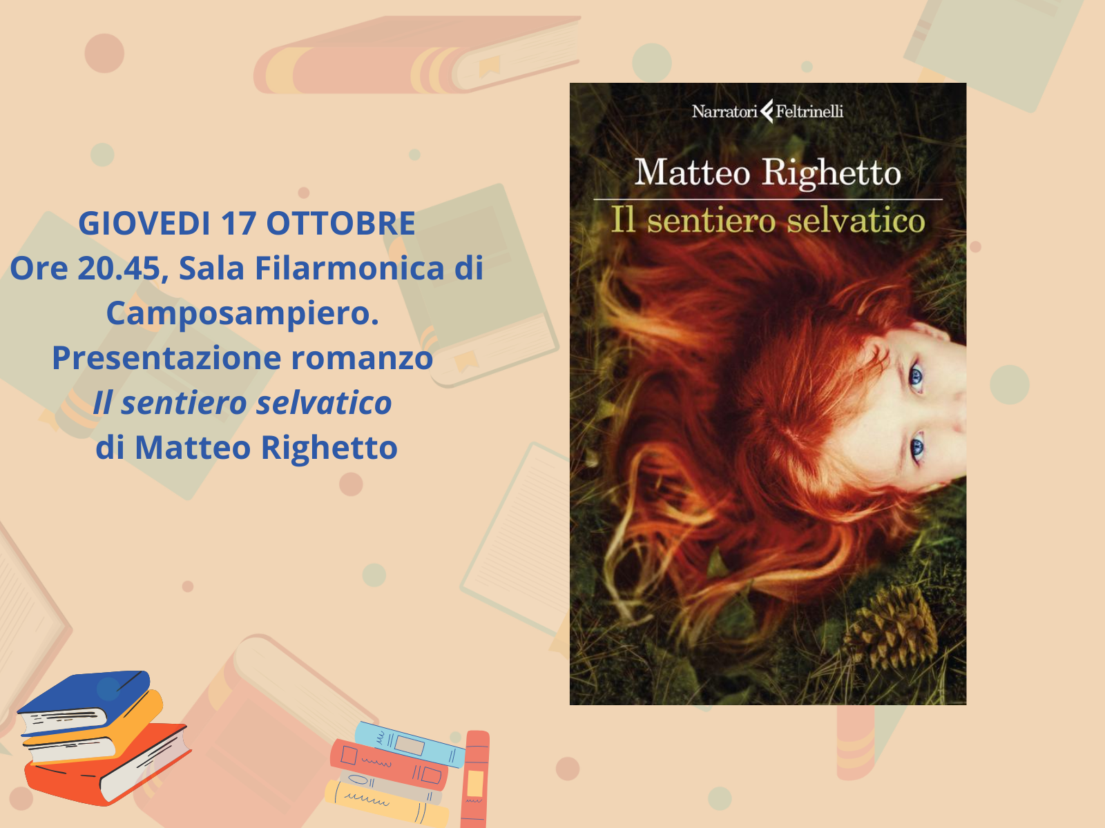 Presentazione romanzo "Il sentiero selvatico" di Matteo Righetto - Padova